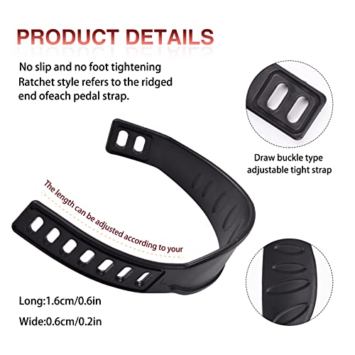 Bike Pedal Straps, 13 X 2.2 in Universal Exercise Pedal Straps for Bicycle Cycle Stationary Cycle, Adjustable Length Universal Pedal Stra Home Or Gym Feet Fixed Foot