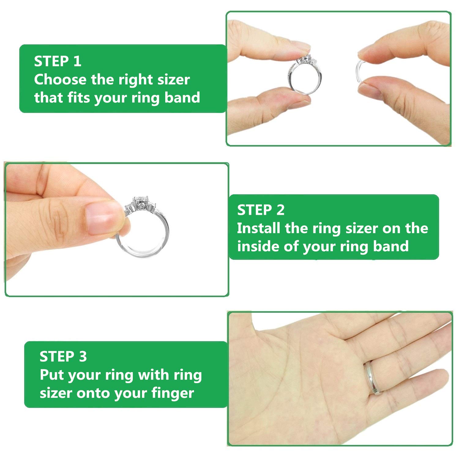 Ring Size Adjuster for Loose Rings for Thin Rings Ring Size Reducer Spacer Ring Guard