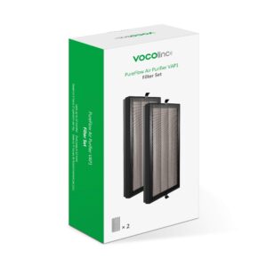 vocolinc true hepa replacement filter homekit air purifer vap1 (1pair)