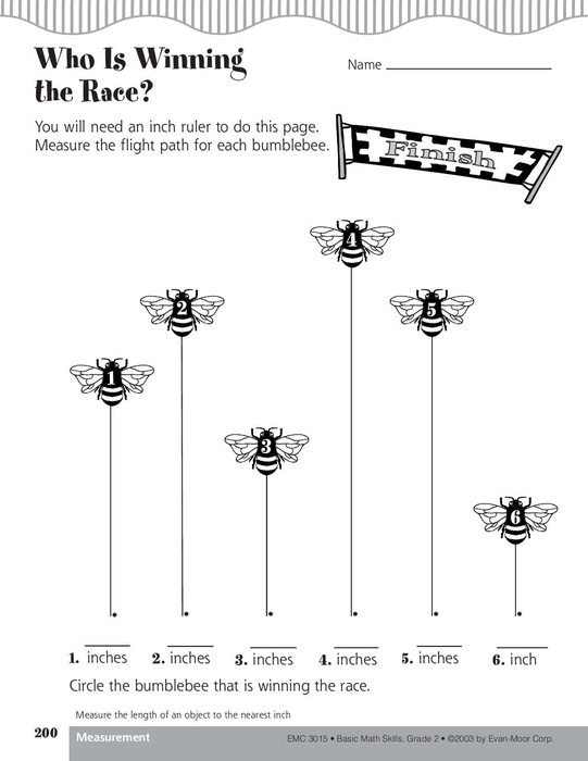 Measurement to the Nearest Inch