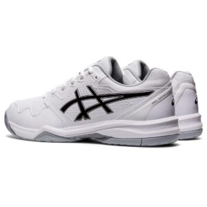 ASICS Men's Gel-Dedicate 7 Tennis Shoes, 11, White/Black