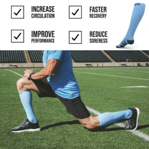 Go2Socks Compression Socks for Men Women Nurses Runners 20-30mmHg Medical Stocking Athletic (ArmyGreen,S)