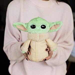 STAR WARS: The Mandalorian The Child 8-Inch Small Plush Toy with Pocket Zipper | Baby Yoda Plush Clip-On Doll | Super Soft Stuffed Animals Plushie