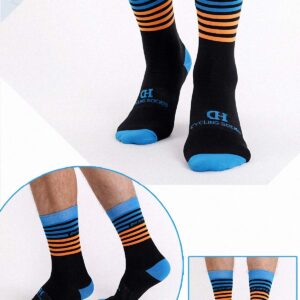 GuaziV Cycling Socks for Men & Women，Colorful Compression Hiking Socks Running Socks for Travelling, Walking, Climbing