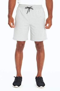 balance collection the jersey pocket short, light heather grey, medium