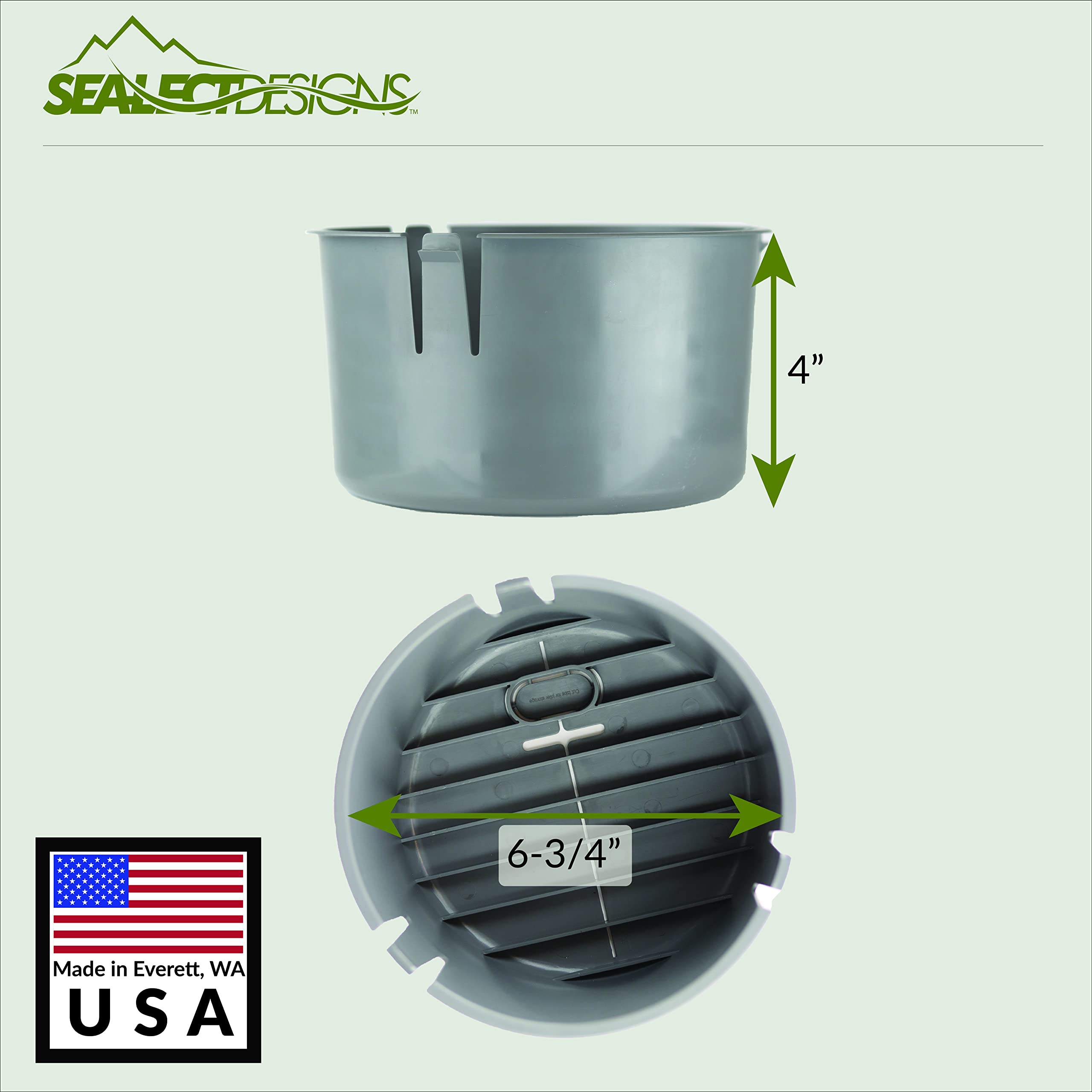 Hatch Bucket Container for Lifetime Kayaks by Sea-Lect Designs