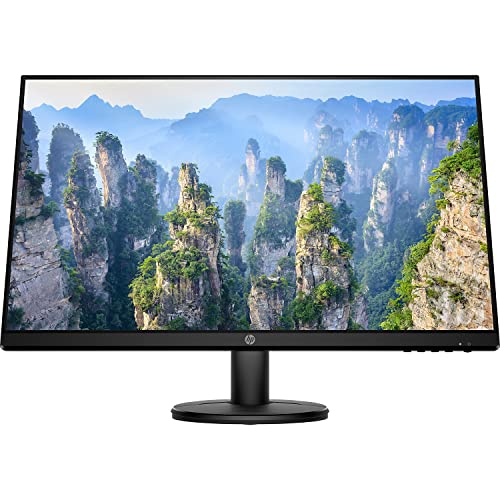 HP V27i FHD Monitor | 27-inch Diagonal Full HD Computer Monitor with IPS Panel and 3-Sided Micro Edge Design | Low Blue Light Screen with HDMI and VGA Ports | (9SV92AA#ABA) Black