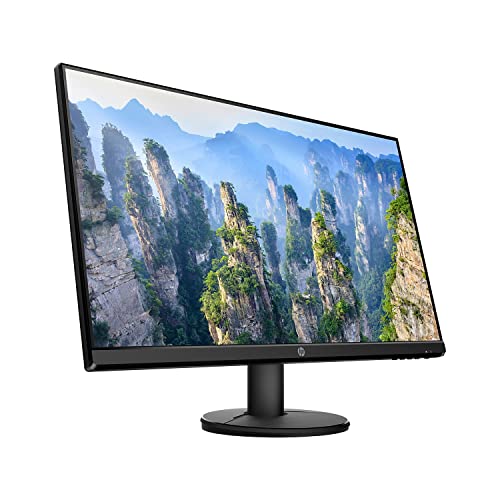 HP V27i FHD Monitor | 27-inch Diagonal Full HD Computer Monitor with IPS Panel and 3-Sided Micro Edge Design | Low Blue Light Screen with HDMI and VGA Ports | (9SV92AA#ABA) Black