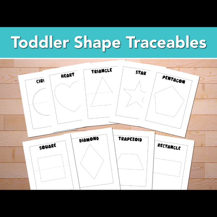 Toddler Shape Traceables