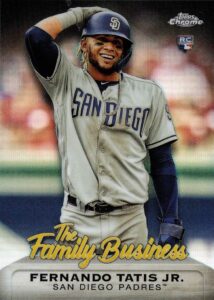 2019 topps chrome update the family business baseball #fbc-15 fernando tatis jr. rookie card