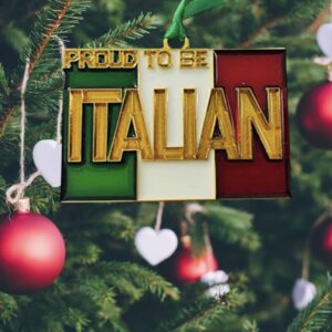 Proud to be Italian Ornament Italy Christmas Tree Holiday Decoration