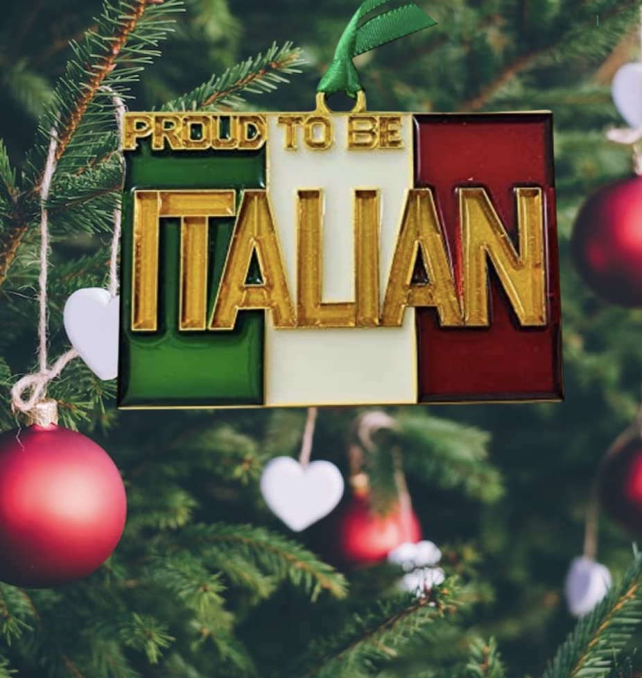 Proud to be Italian Ornament Italy Christmas Tree Holiday Decoration