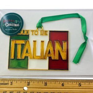 Proud to be Italian Ornament Italy Christmas Tree Holiday Decoration