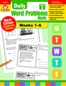 daily word problems math, grade 3, weeks 1–6