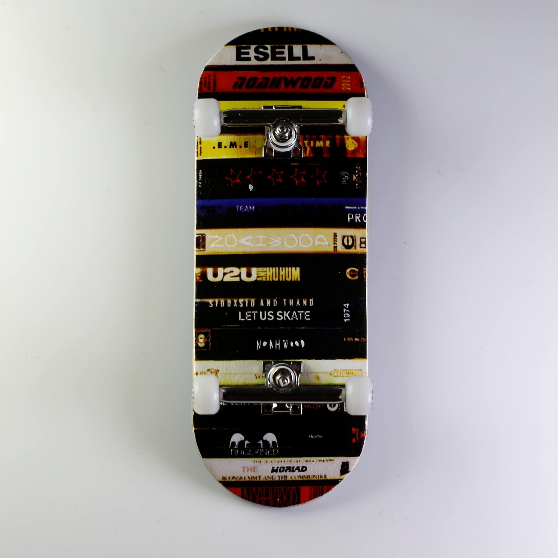 NOAHWOOD Fingerboard Complete (NW8s 360flip Deck) + NW ii Prince 34mm Trucks + NW Logo wheeliii (97x34mm 5-Layer Maple Wooden) (It is X-Sport Product) (Tape)