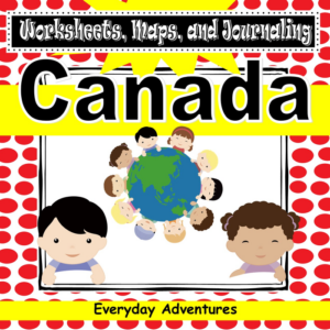 canada notebooking pages, worksheets, and maps for grades 3 through 6