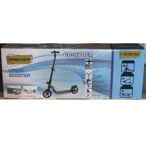 8 inch Large Wheel Kick/Push Scooter for Adults & Teens > Easy Folding > Adjustable Handlebars > Dual Suspension