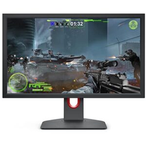 benq zowie xl2411k 24-inch 144hz gaming monitor | 1080p | smaller base | ergonomic stand | xl setting to share | customizable quick menu | dyac | 120hz compatible for ps5 and xbox series x, dark grey