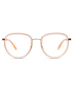 christopher cloos - gouverneur - champagne - danish design blue light glasses for men & women - fashion designer glasses - computer glasses - unisex - non prescription - prescription ready