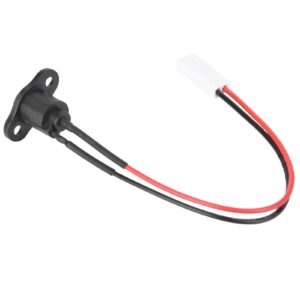 Connector Socket, Flexible Scooter Charging Port with Waterproof Cover for M365 Electric Scooter Accessory