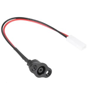 Connector Socket, Flexible Scooter Charging Port with Waterproof Cover for M365 Electric Scooter Accessory