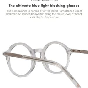 Christopher Cloos - Pampelonne On The Rocks - Danish Design Blue Light Glasses for Men & Women - Fashion designer glasses - Computer Glasses - Unisex - Non Prescription - Prescription Ready