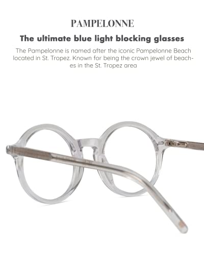 Christopher Cloos - Pampelonne On The Rocks - Danish Design Blue Light Glasses for Men & Women - Fashion designer glasses - Computer Glasses - Unisex - Non Prescription - Prescription Ready