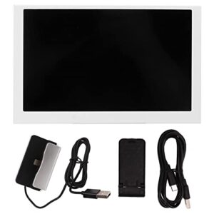 Computer CPU GPU RAM HDD Monitor, IPS Type C Secondary Screen 360 Degree Rotation Changeable Theme for PC White