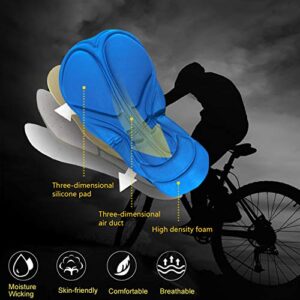 Sykooria 2 Pack Men's Bicycle Riding Pants Biking Clothes 3D Padded with Padding