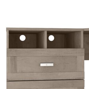 Bush Furniture Wheaton Home Office Desk, 60W, Driftwood Gray