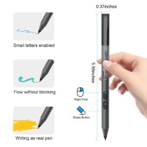 Stylus Pen for Microsoft Surface Pro 9/8/7, Compatible with Surface Pro X/9/8/7/6/5/4/3, Surface Go 3/2, Surface Laptop 5/4/3/2, Surface Book 3/2, Palm Rejection 1024 Pressure (Black)