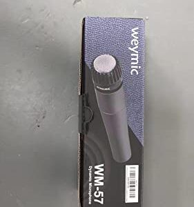 WEYMIC wm57 Dynamic Vocal Classic Style Microphone Audio Instrument Classic Professional Dynamic Cardioid Unidirectional - for Instruments, Drums, Percussion, Vocals(not Include Cable)