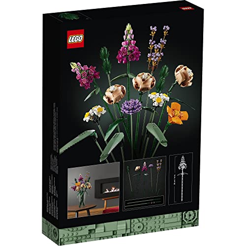 LEGO® Icons Flower Bouquet 10280 Building Kit; A Unique Flower Bouquet Gift and Creative Project for Adults