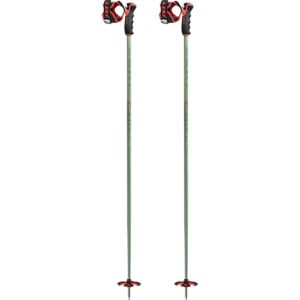 LEKI Spitfire 3D Ski Pole Pair - Olive/Red 130