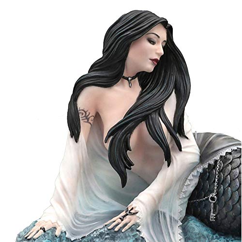 Veronese Design 8 5/8 Inch Sirens Lament by Anne Stokes Hand Painted Resin Mermaid Statue Home Decor