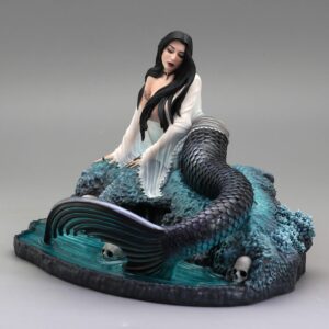 Veronese Design 8 5/8 Inch Sirens Lament by Anne Stokes Hand Painted Resin Mermaid Statue Home Decor