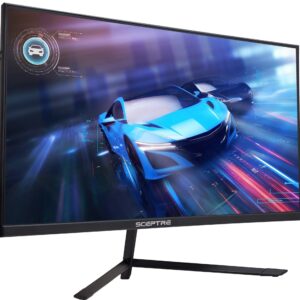 Sceptre 27-inch FHD 1080p IPS LED Gaming Monitor 1ms HDMI x3 DisplayPort up to 144Hz AMD FreeSync Premium Build-in Speakers, Edgeless Machine Black (E275B-FPN168)