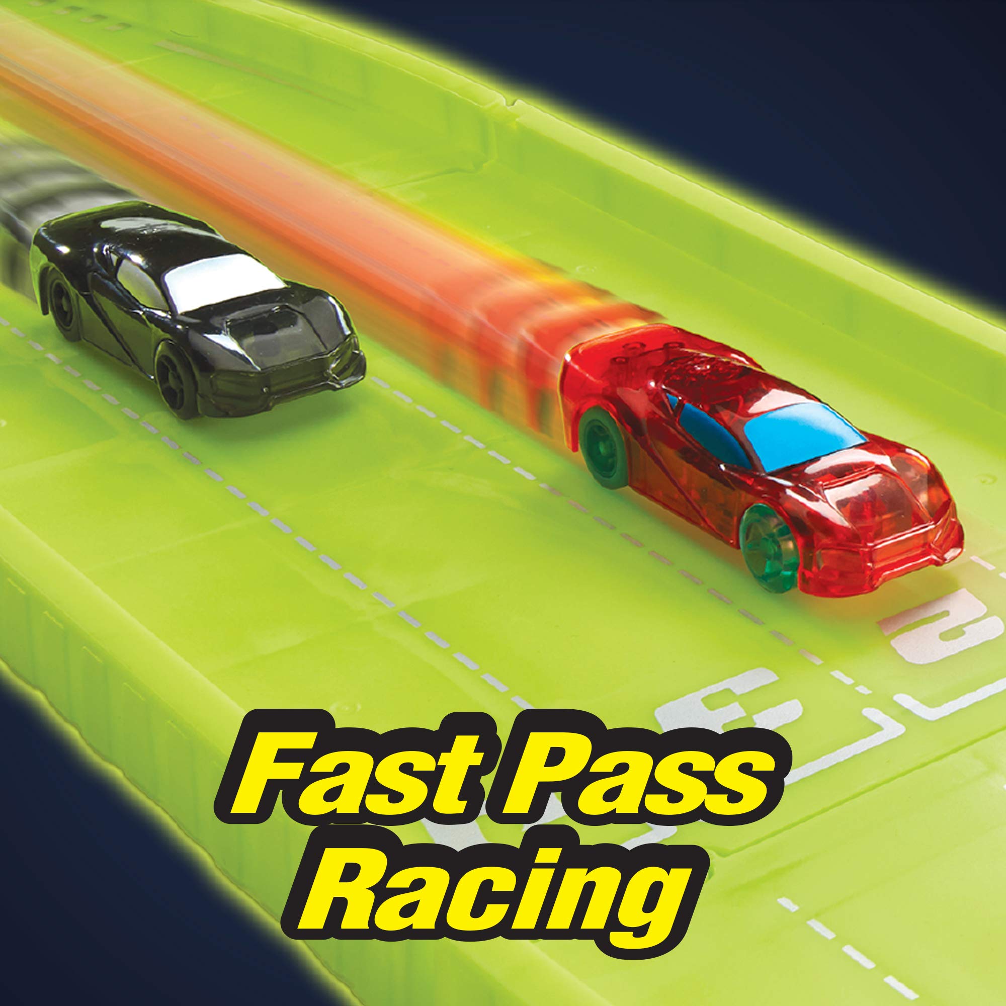 Ontel Magic Tracks Rocket Racers Remote Controlled Race Car vs Pace Car Track Set (MTRR-MC4/2)