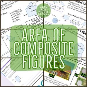 area of composite figures with google form for distance learning