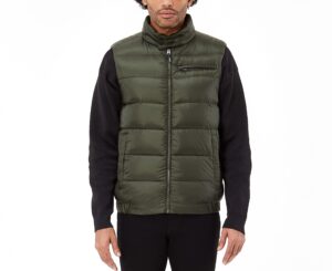 tumi men's tumipax vest, dark olive, small