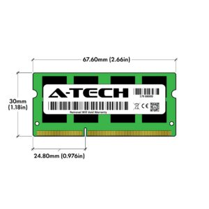 A-Tech 4GB RAM for Sony VAIO VPCEA46FM | DDR3 1600MHz SODIMM PC3-12800 204-Pin Non-ECC Memory Upgrade Module