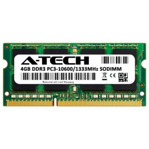 A-Tech 4GB RAM for DELL INSPIRON 15R (N5110) | DDR3 1333MHz SODIMM PC3-10600 204-Pin Non-ECC Memory Upgrade Module