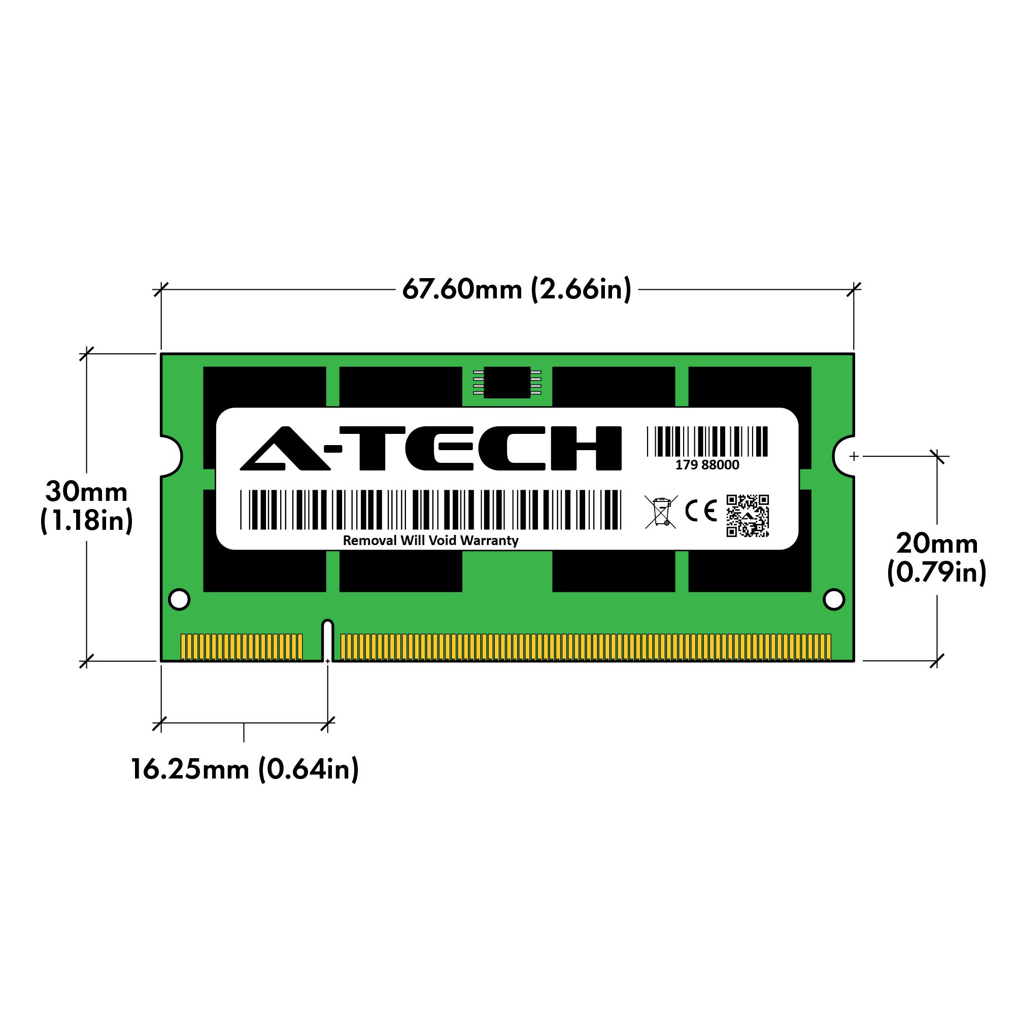 A-Tech 2GB RAM for Toshiba Satellite P105 | DDR2 667MHz SODIMM PC2-5300 200-Pin Non-ECC Memory Upgrade Module