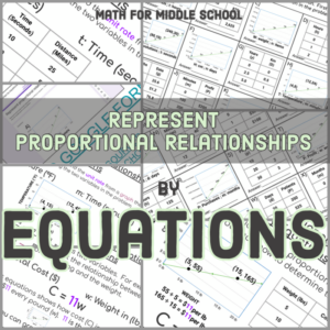 represent proportional relationships by equations + google form