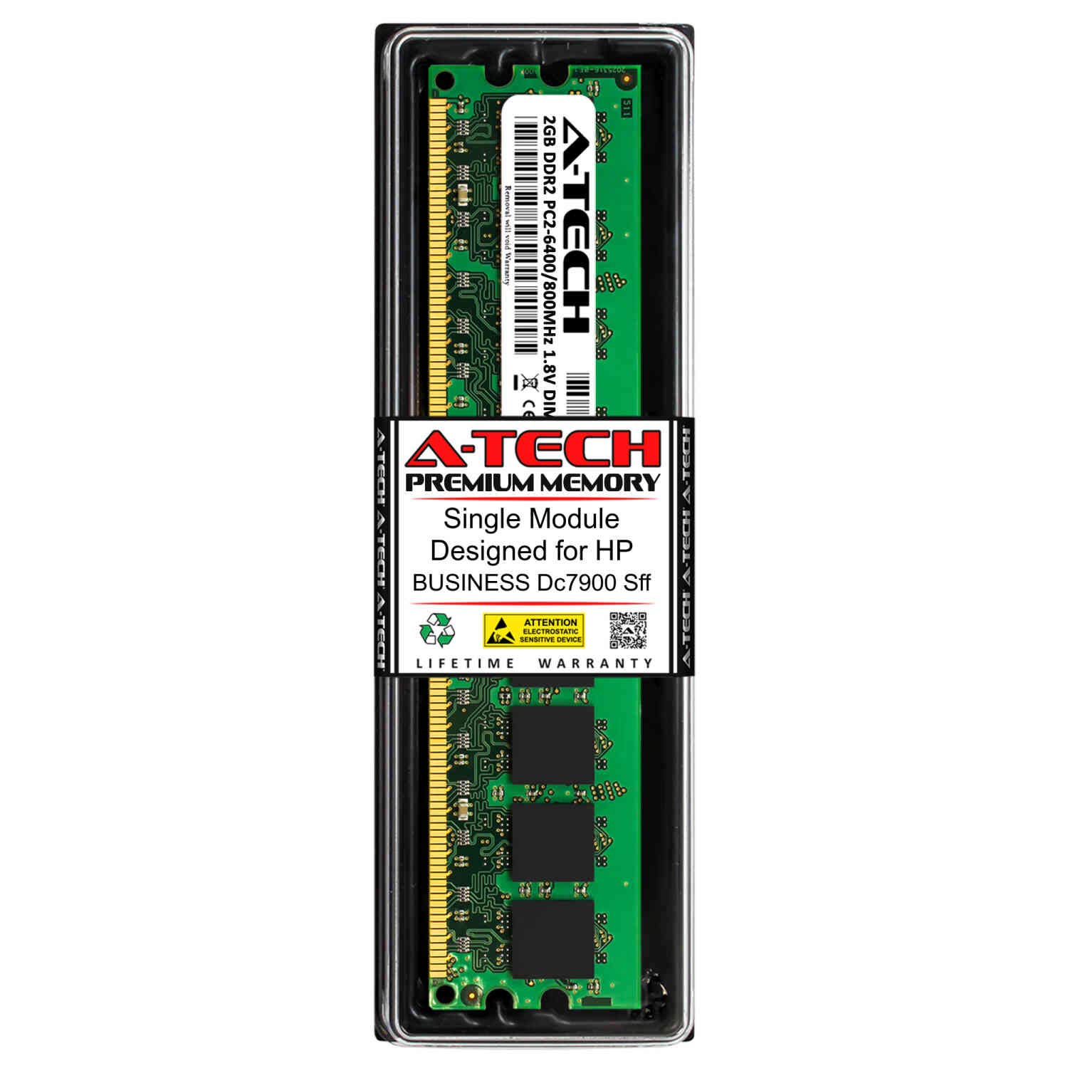 A-Tech 2GB RAM for HP Business DC7900 SFF | DDR2 800MHz DIMM PC2-6400 240-Pin Non-ECC UDIMM Memory Upgrade Module