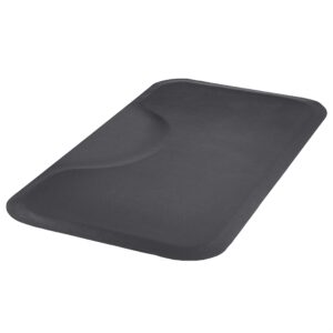 amazon basics 4 ft. x 4.5 ft. salon & barber shop chair anti-fatigue mat - black hexagon - 7/8 in. thick