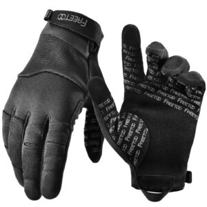 freetoo touch screen protective gloves for men dexterou anti grip working gloves for driving wild anti vibration gloves