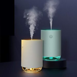 URBEST Portable Mini Humidifier, Quiet Small Cool Mist Humidifier with Night Light, 2 Mist Modes USB Personal Humidifiers for Bedroom Travel Home and Office, Auto Shut-Off (Green)