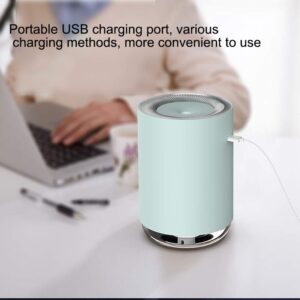 URBEST Portable Mini Humidifier, Quiet Small Cool Mist Humidifier with Night Light, 2 Mist Modes USB Personal Humidifiers for Bedroom Travel Home and Office, Auto Shut-Off (Green)