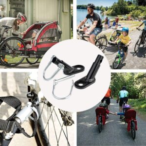 Bike Trailer Hitch Coupler Cycling Adapter Accessories Rear Rack Axle Carrier Mount Hitch Attachment for Kids Pets Trailer Cargo